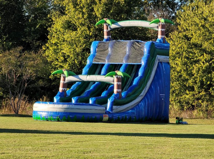 20 foot dual lane slide - BounceVille USA
